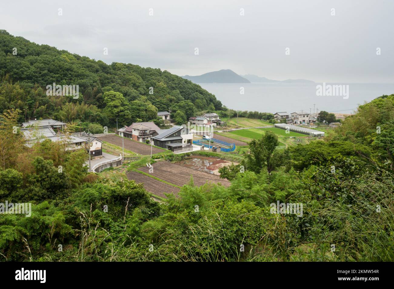 On the rugged coast, villages cling tight between shore and mountains ...