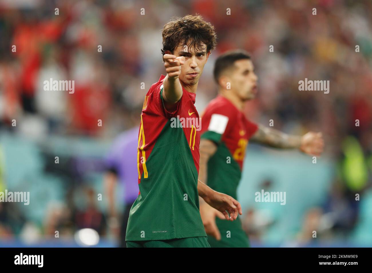Doha, Qatar. 24th Nov, 2022. Joao Felix (POR) Football/Soccer : Joao Felix celebrate after his ...