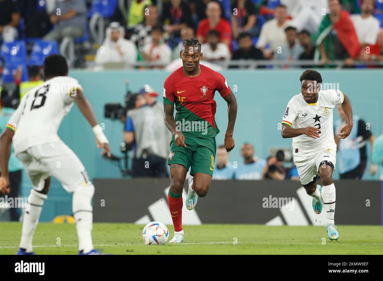 Doha, Qatar. 24th Nov, 2022. Rafael Leao (POR) Football/Soccer : Leao celebrate after his goal ...