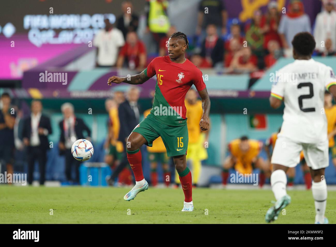 Doha, Qatar. 24th Nov, 2022. Rafael Leao (POR) Football/Soccer : Leao celebrate after his goal ...