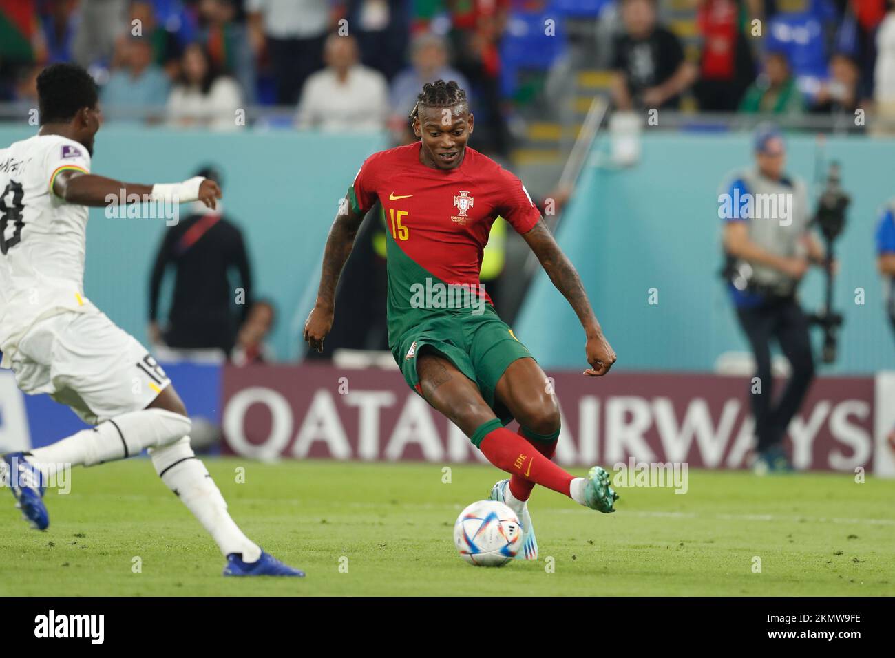 Doha, Qatar. 24th Nov, 2022. Rafael Leao (POR) Football/Soccer : Leao celebrate after his goal ...