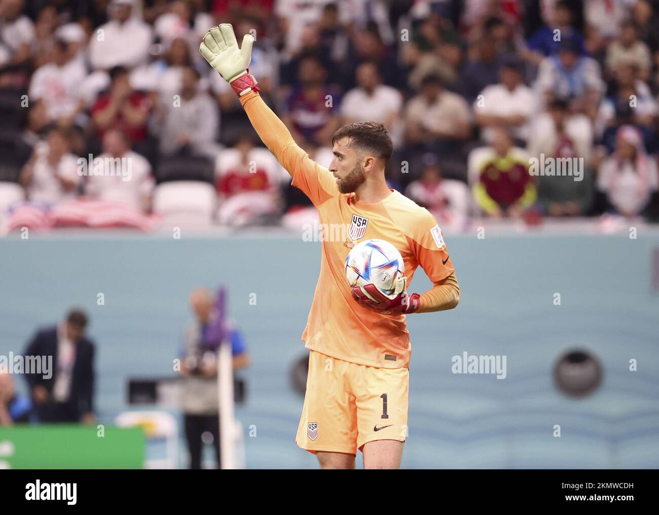 November 25, 2022, Rome, Qatar: Goalkeeper of USA Matt Turner during ...