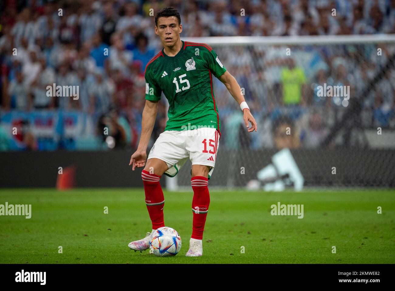 Hector Moreno of Mexico during the FIFA World Cup Qatar 2022 Group C ...