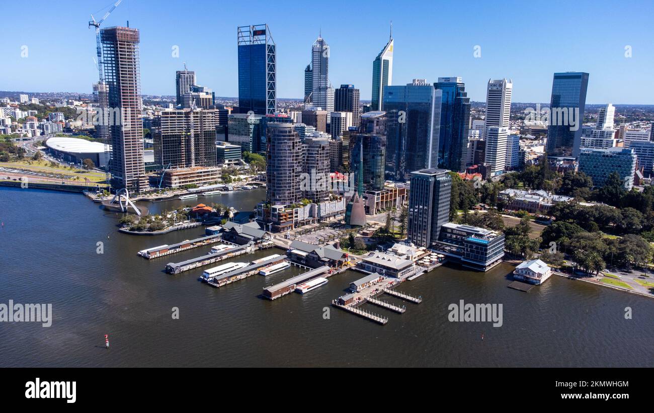 Aerial view of downtown Perth, WA, Australia Stock Photo - Alamy