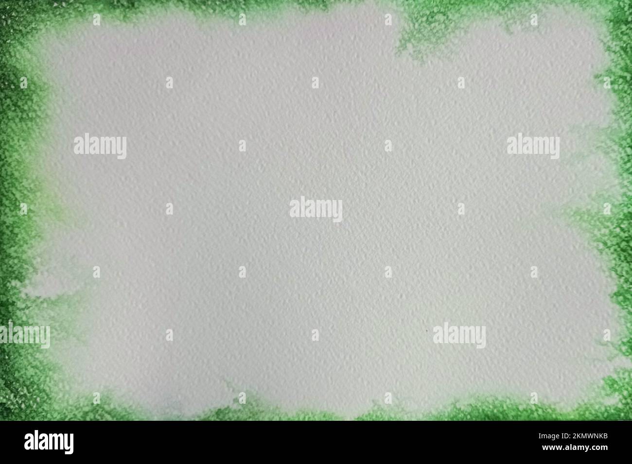 Abstract watercolor horizontal green background with spots, splashes ...