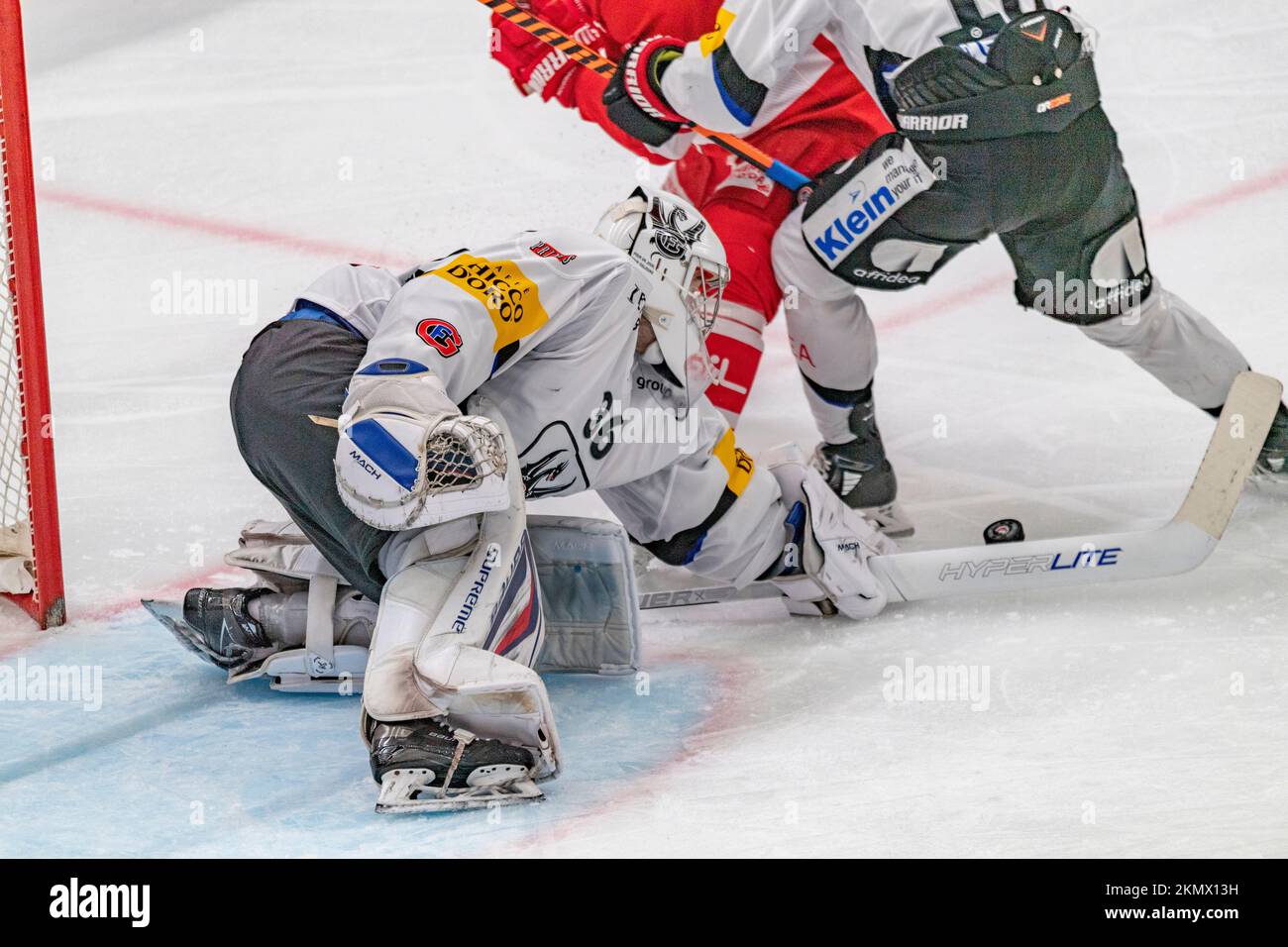 Lausanne, Switzerland. 11th June, 2022. Jeffrey Meier (Goalie) of HC ...