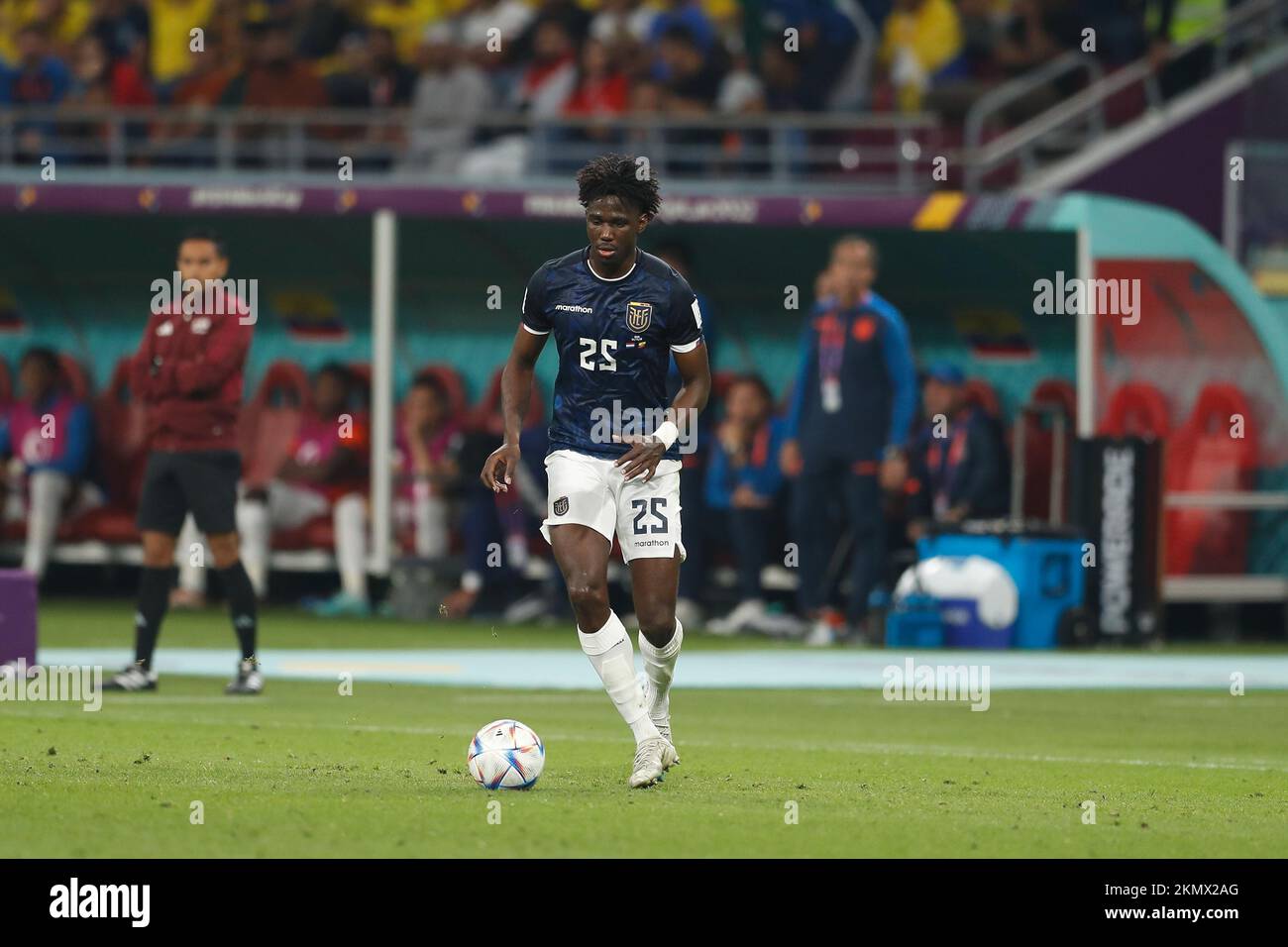 Al Rayyan, Qatar. 25th Nov, 2022. Jackson Porozo (ECU) Football/Soccer ...