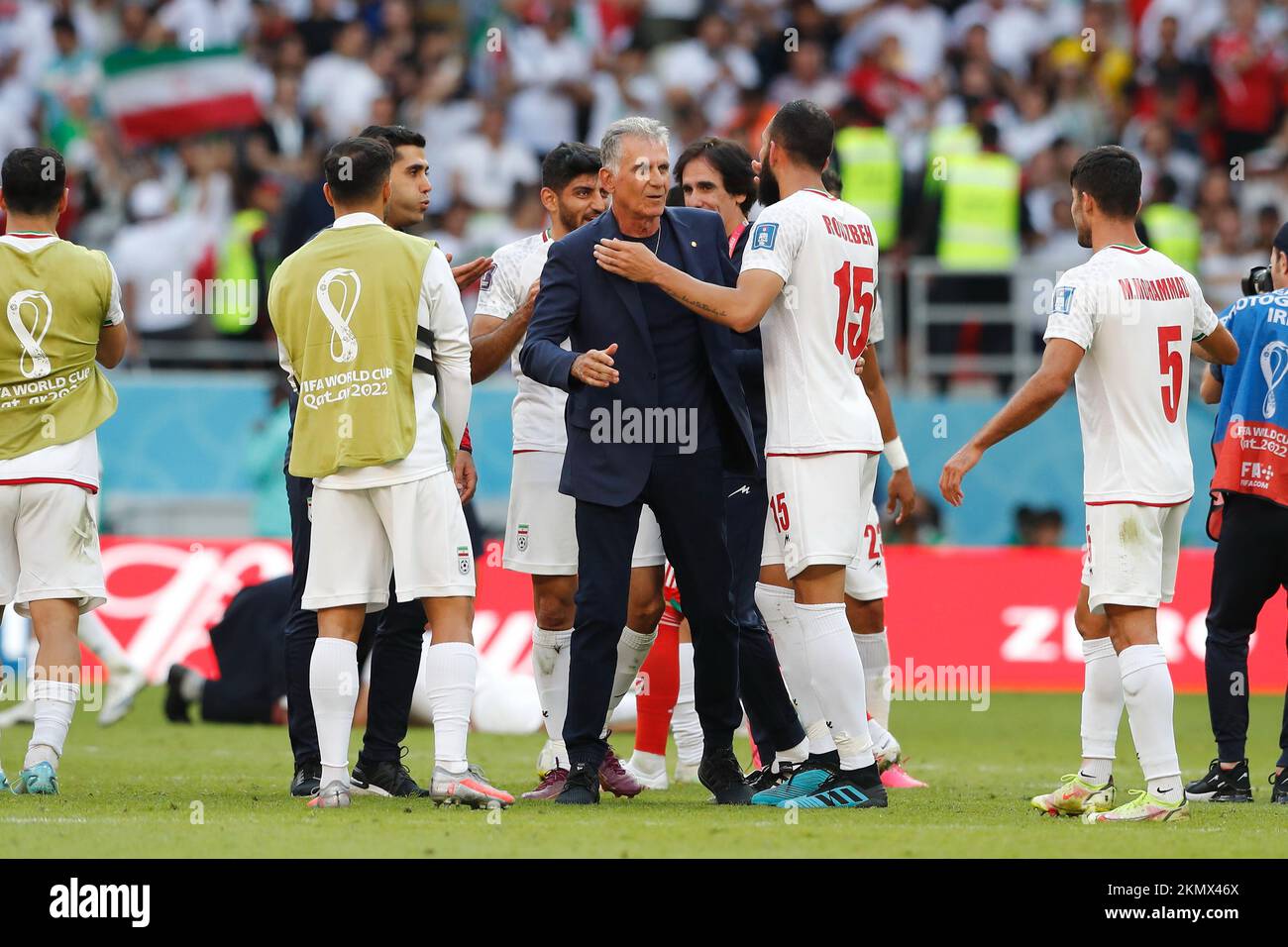 Al Rayyan, Qatar. 25th Nov, 2022. Carlos Queiroz (IRN) Football/Soccer ...