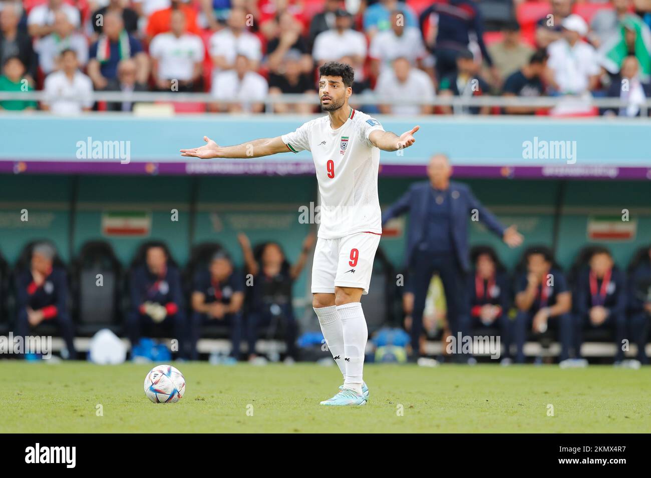 Al Rayyan, Qatar. 25th Nov, 2022. Mehdi Taremi (IRN) Football/Soccer ...