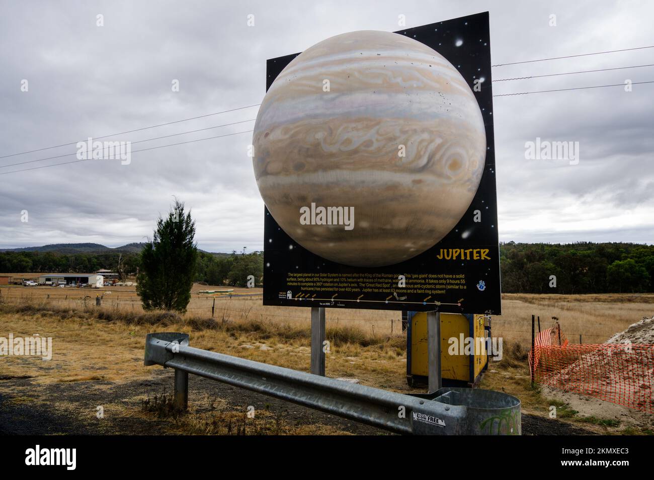 Billboard depicting planet Jupiter on roadside, World's largest Virtual ...