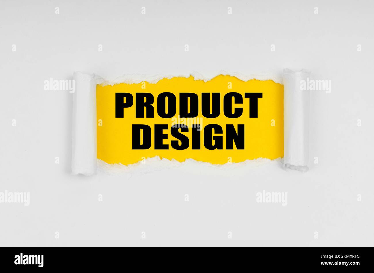 Business and finance concept. A window is made in the paper, where on a ...