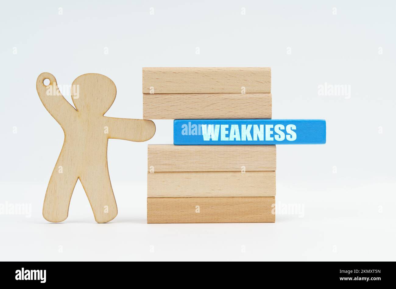 Medicine and healthcare concept. A human figurine pushes a blue wooden ...