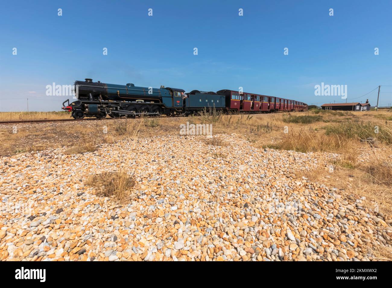 England, Kent, Dungeness, The Romney Hythe and Dymchurch Railway, Steam ...