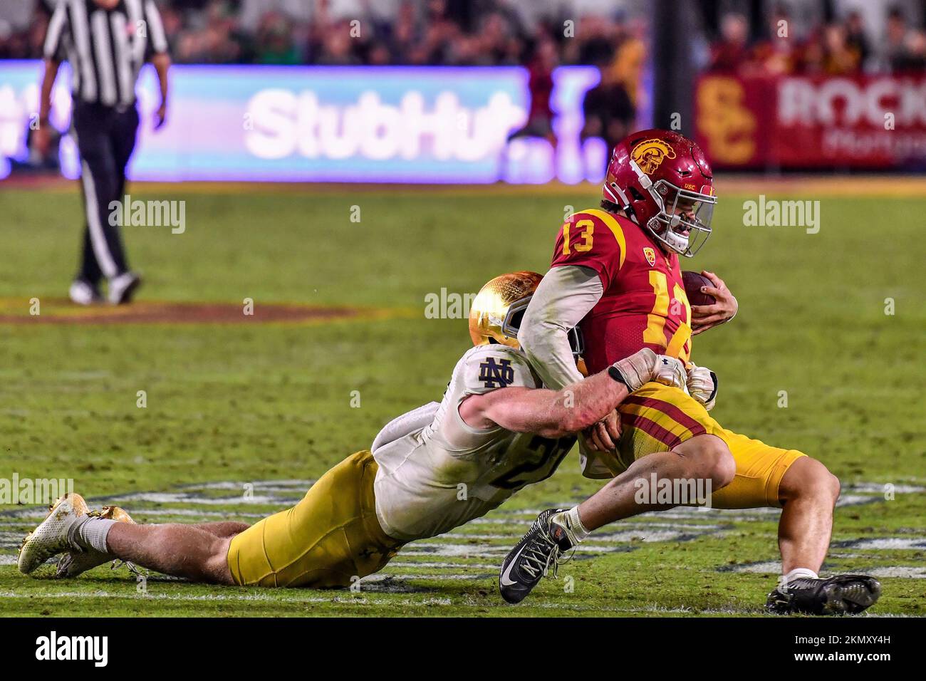 Los Angeles, CA. 26th Nov, 2022. USC Trojans quarterback Caleb Williams ...