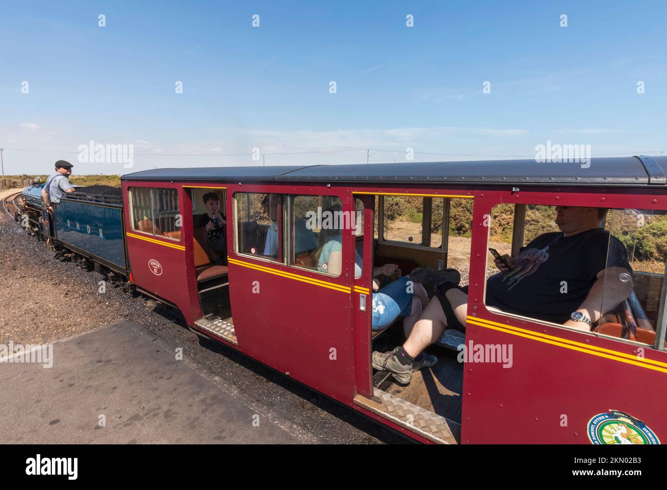 England, Kent, Dungeness, The Romney Hythe and Dymchurch Railway, Steam ...