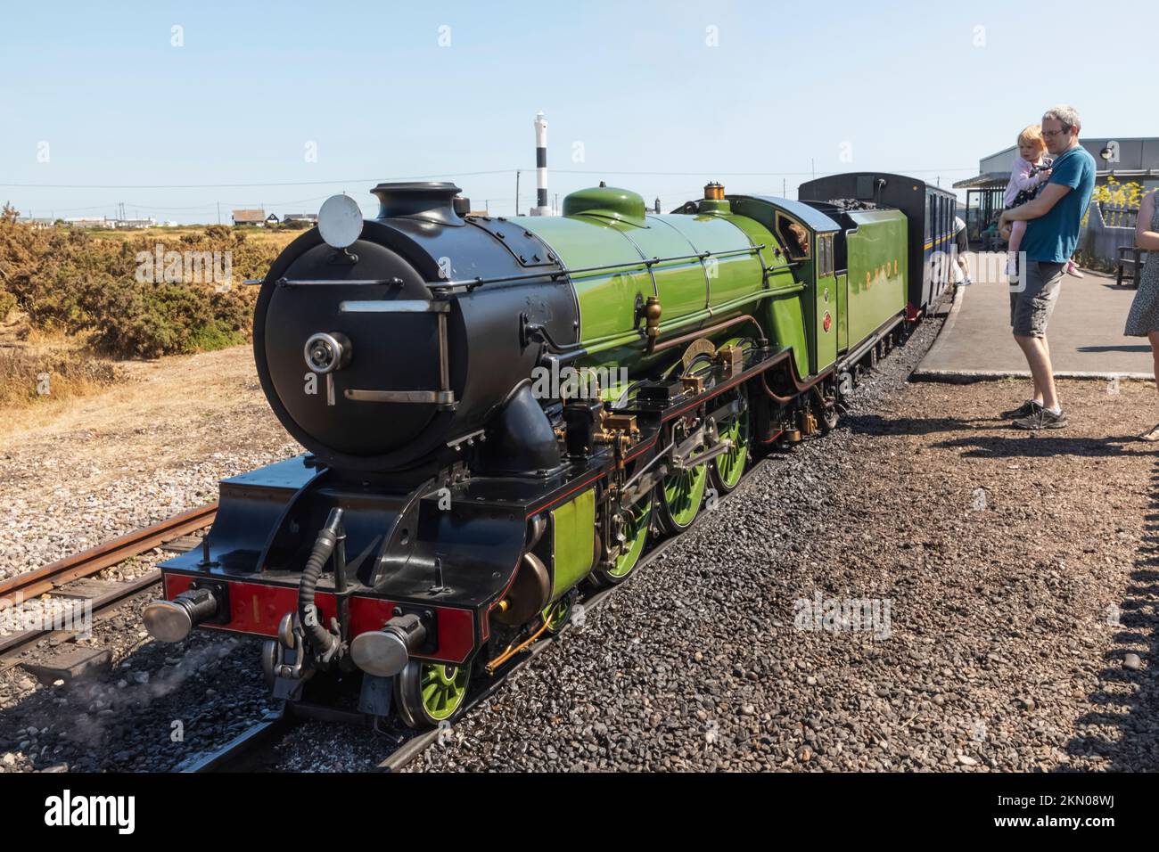 England, Kent, Dungeness, The Romney Hythe and Dymchurch Railway, Steam ...