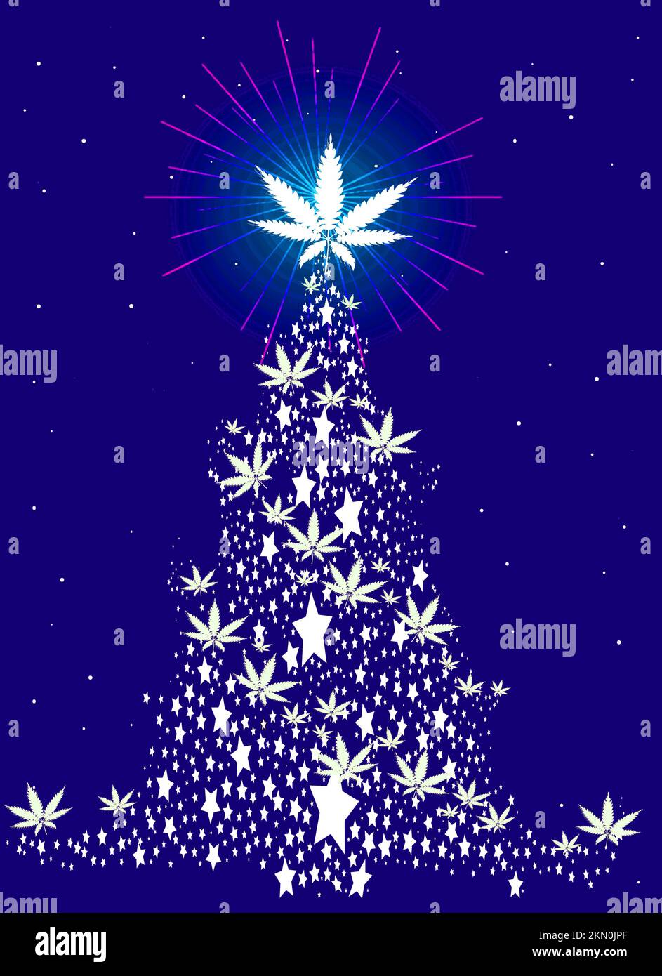 Cannabis christmas tree hi-res stock photography and images - Alamy