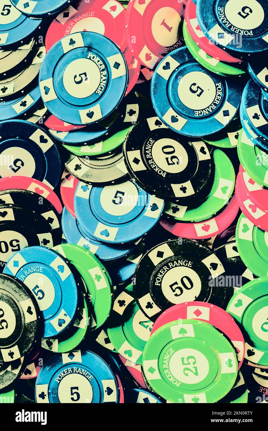 Poker table and from above hi-res stock photography and images - Alamy