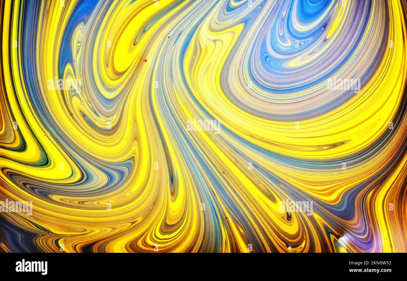 Close-up abstract colorful shapes curves. Art and abstract liquid ...