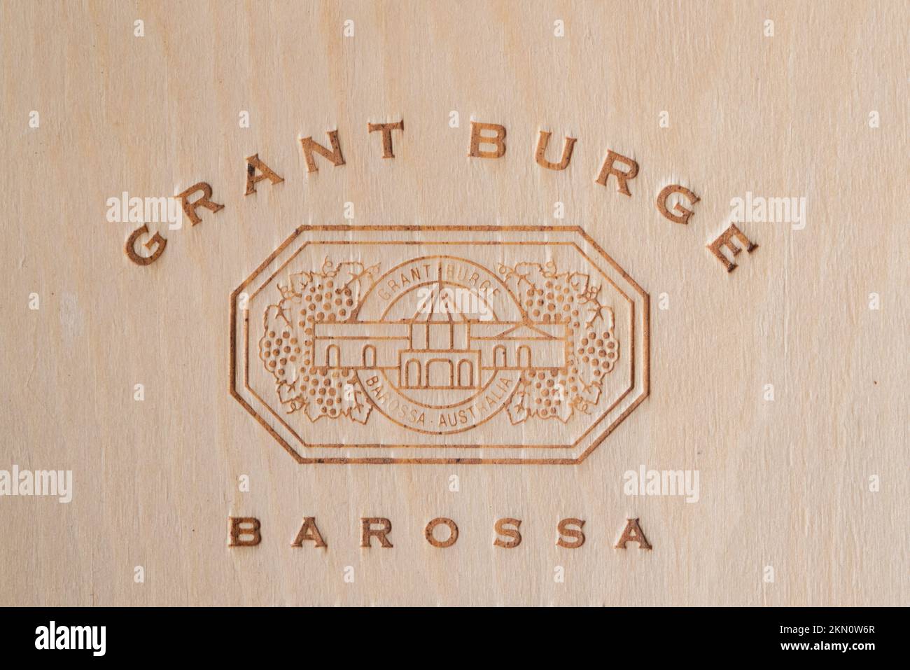 Grant Burge Winery Label, Barossa, Australia Stock Photo - Alamy