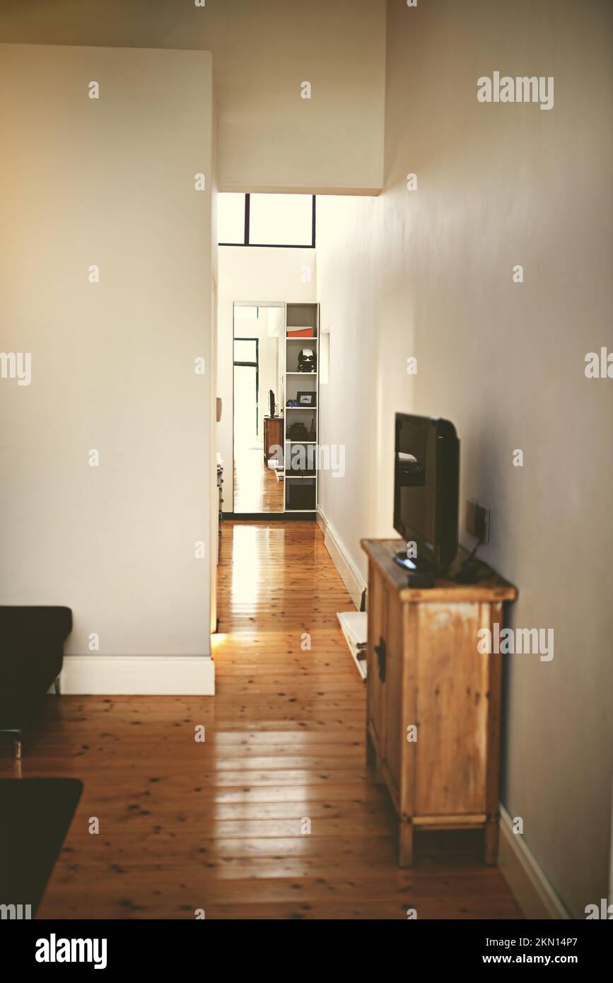 Hall room leading to bedroom hi-res stock photography and images - Alamy