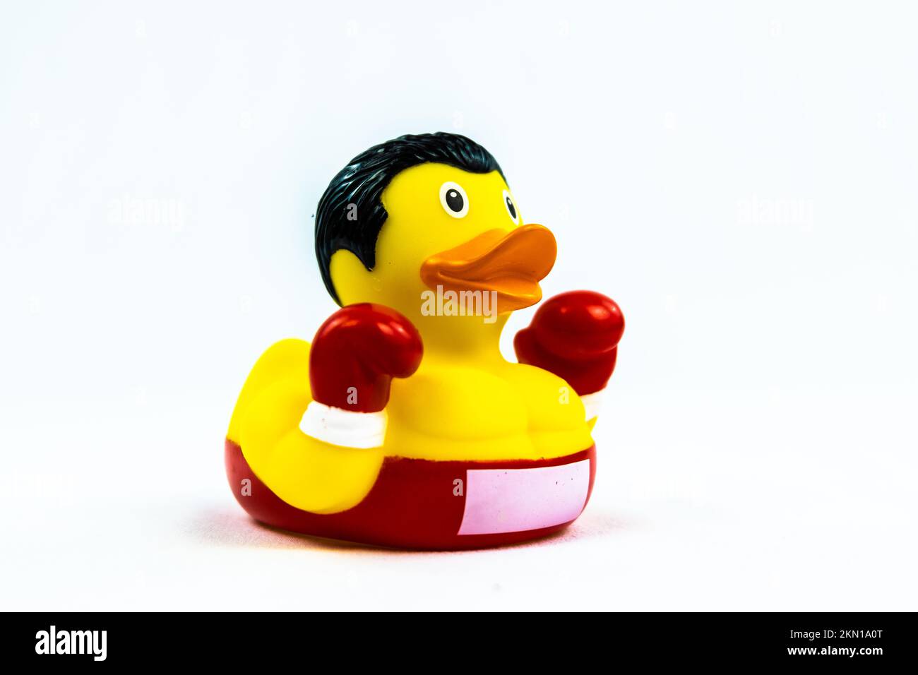 Boxing fighter with red gloves Duck Floating Toy Stock Photo - Alamy