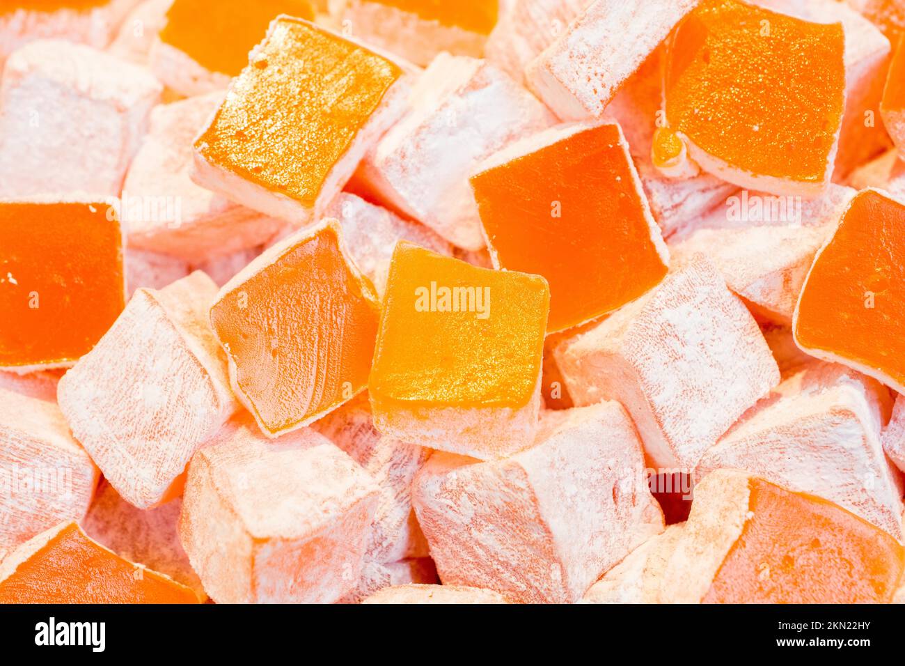 Turkish delight sweets made in Traditional style Stock Photo - Alamy
