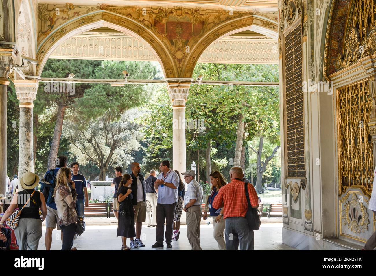 Atrium of Topkapi Palace of Istanbul, Turkey, Asia Stock Photo - Alamy