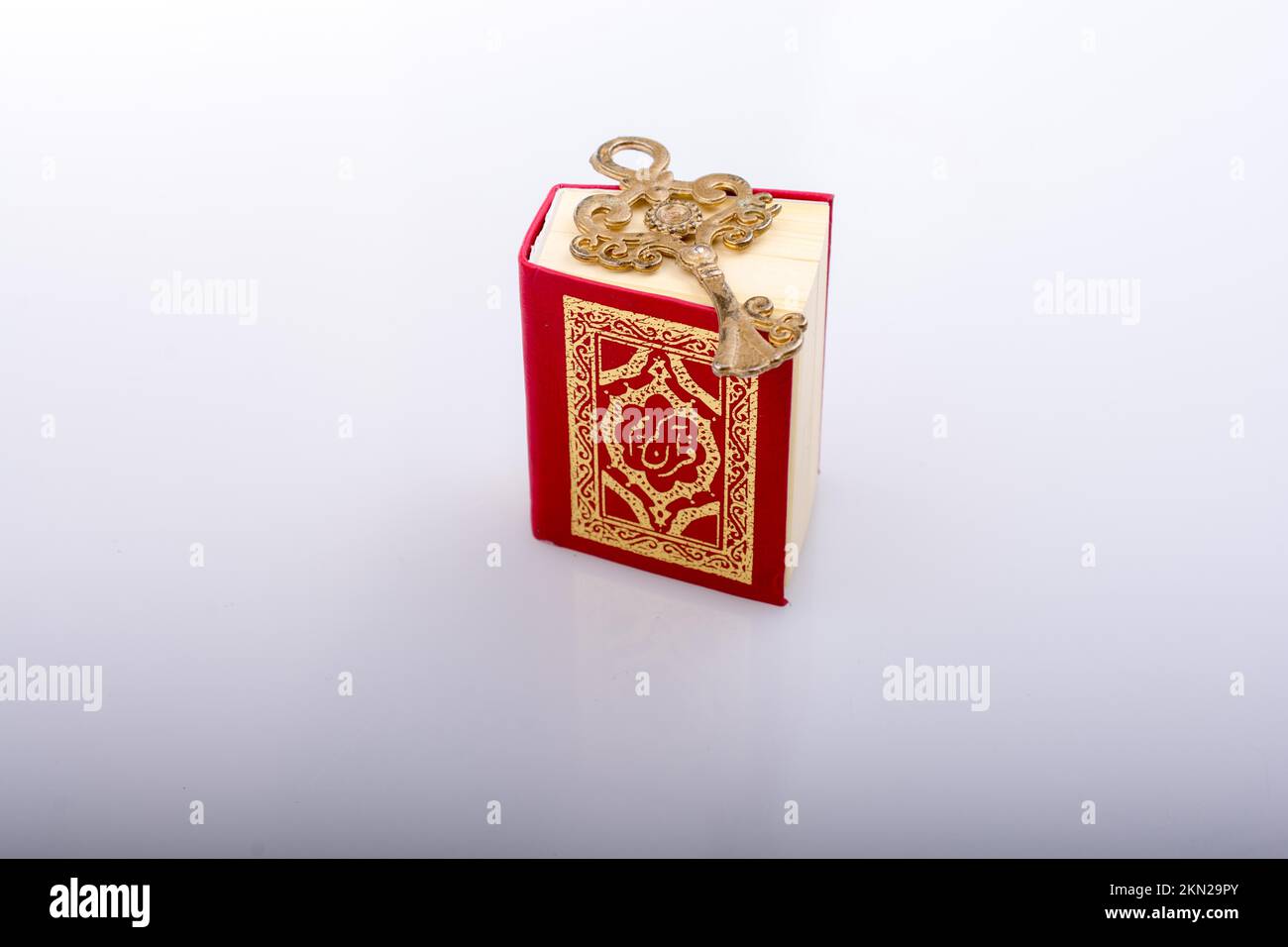 Retro Key and Islamic Holy Book Quran in mini size Stock Photo - Alamy