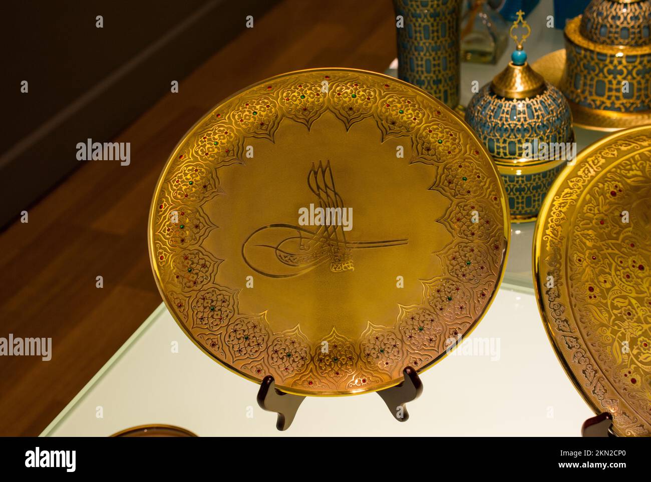 Artwork of traditional Ottoman Sultans signiture of Tugra Stock Photo ...