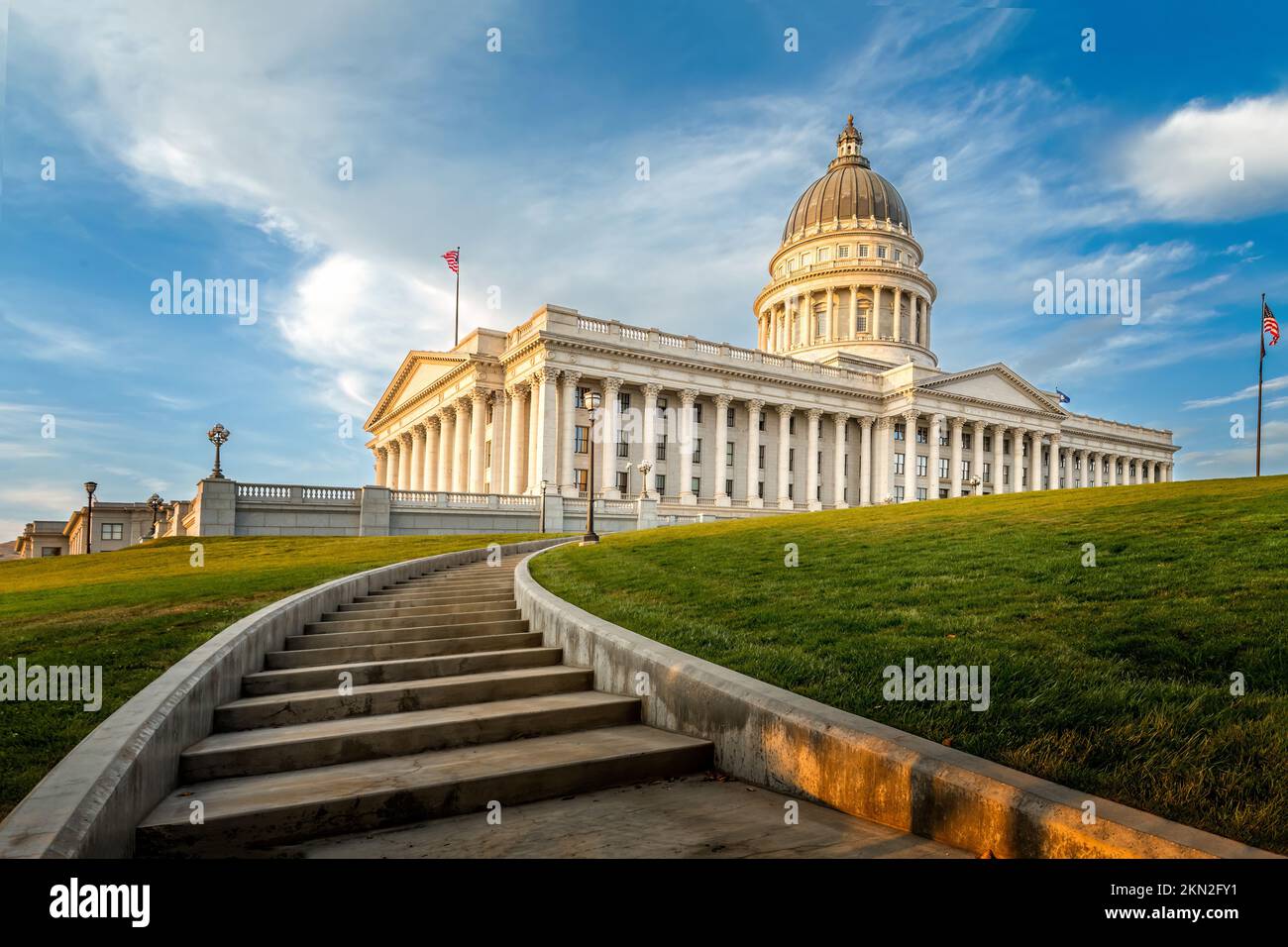 The State Capitol of Utah in Salt Lake City on a sunny day Stock Photo ...