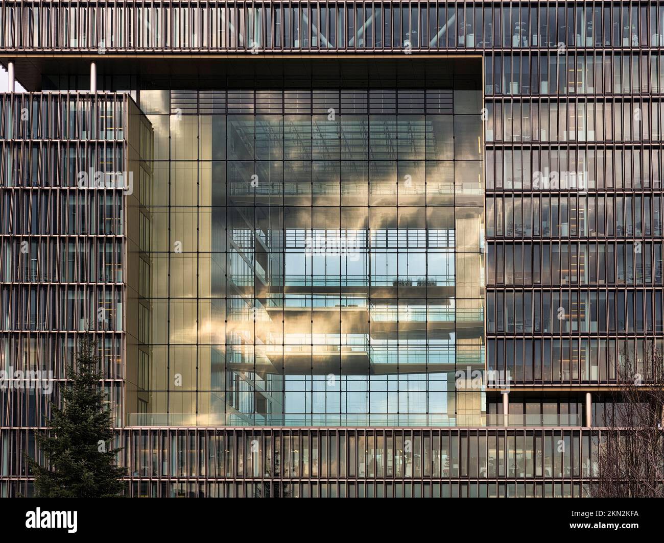 Cube Q1, facade in the ThyssenKrupp Quarter, headquarters, corporate ...