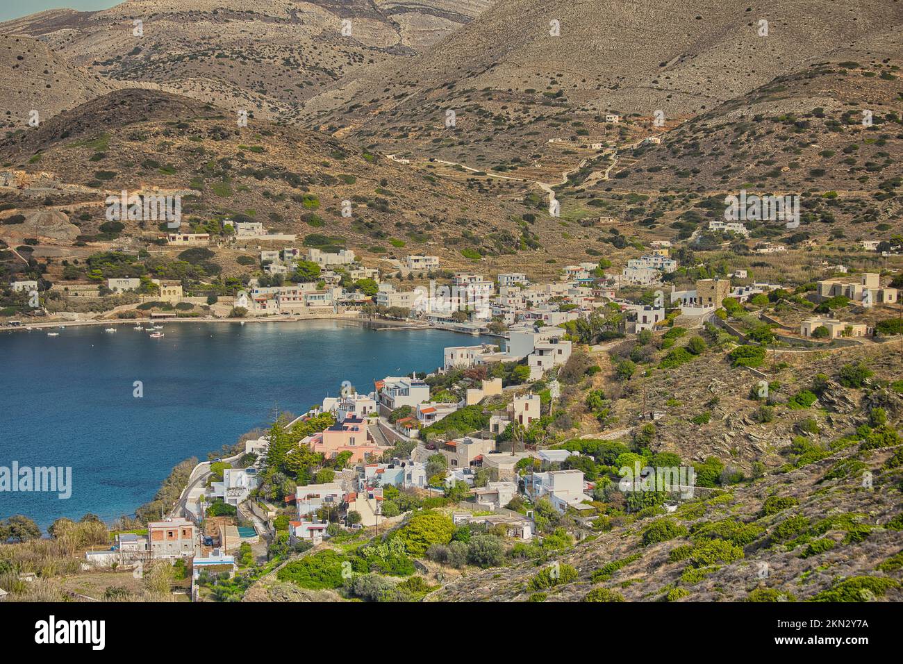 Kini Village in Syros, Greece. Stock Image Stock Photo - Alamy