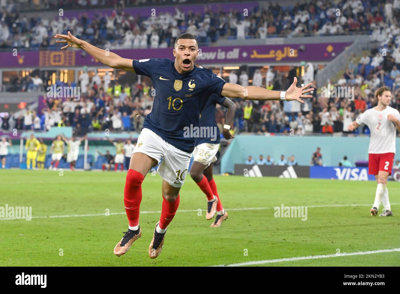 goaljubel Kylian MBAPPE (FRA) after goal to 2-1, jubilation, joy ...