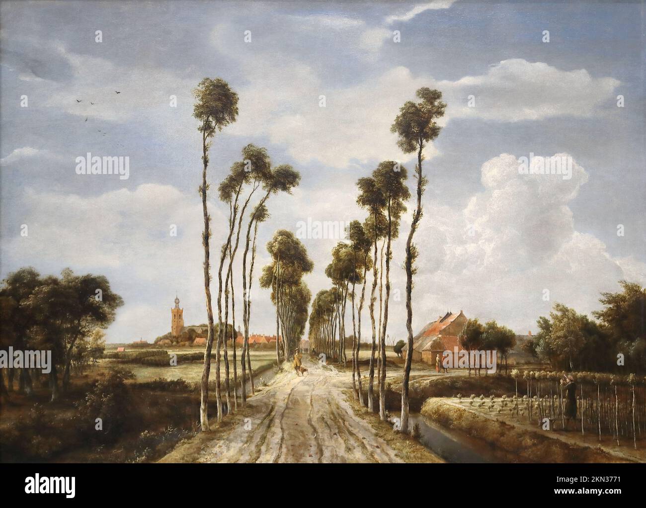 The Avenue at Middleharnis by Dutch Golden Age painter Meindert Hobbema ...