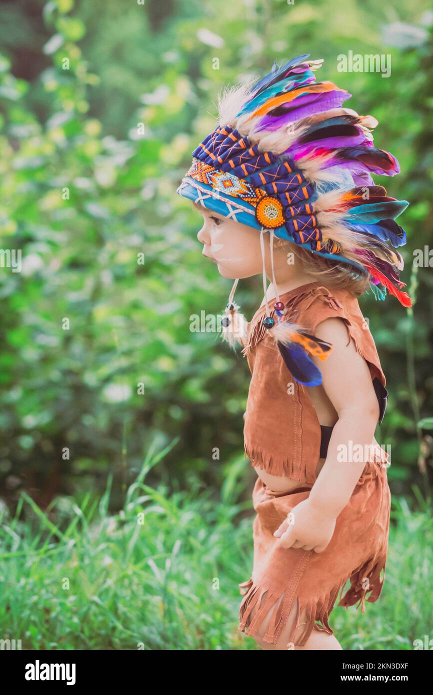 charming baby dressed in traditional American clothing Stock Photo - Alamy