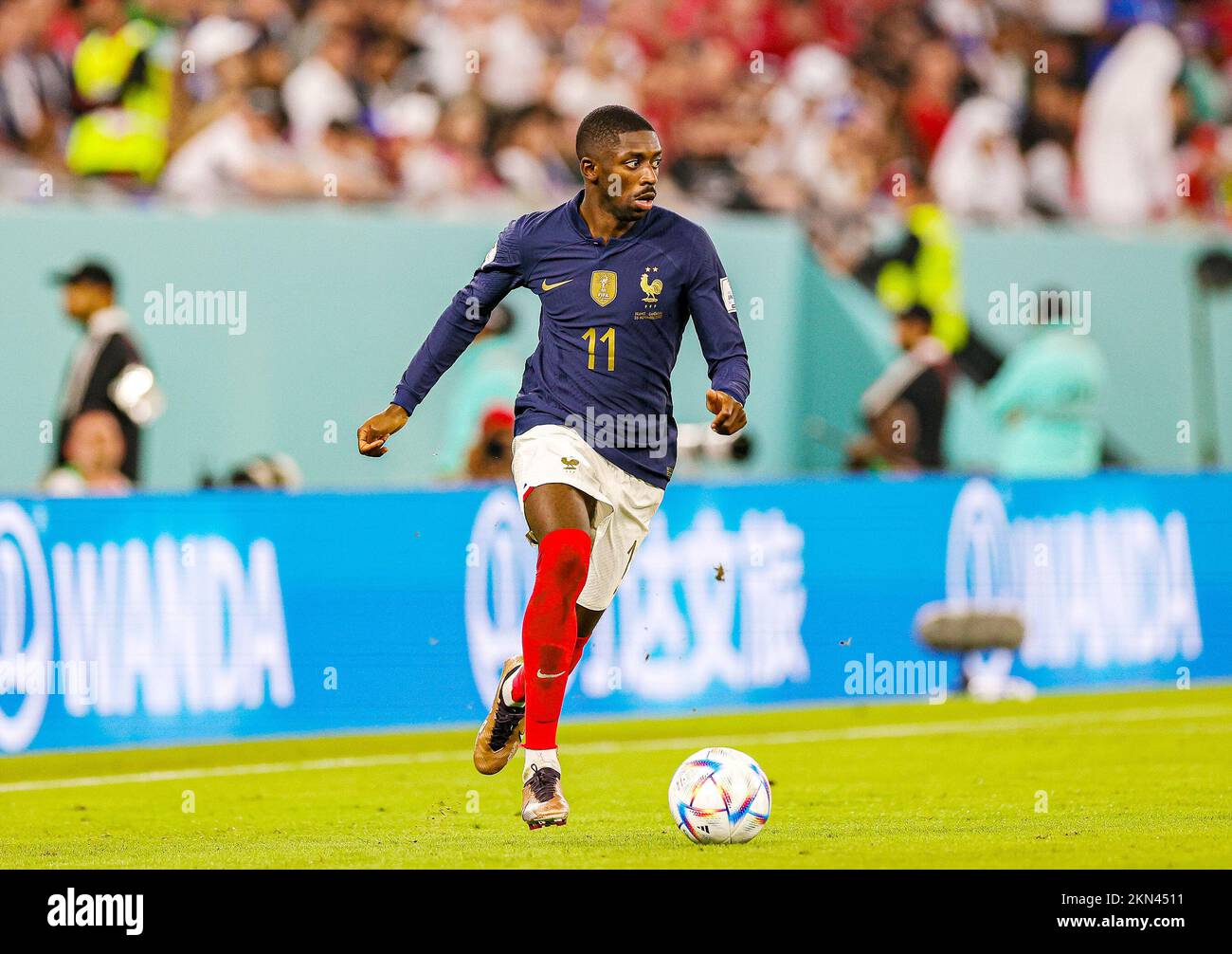 Ousmane Dembele (11) of France during the FIFA World Cup 2022, Group D ...