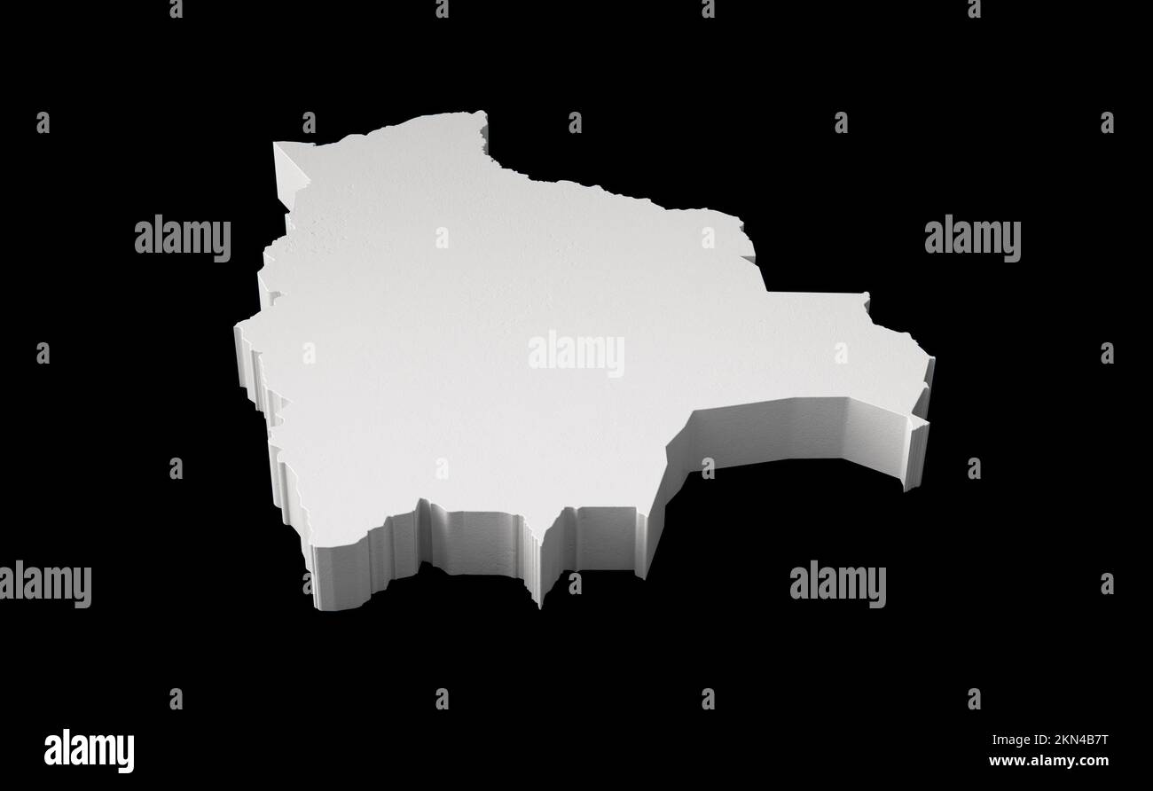 a 3d map of Bolivia Geography Cartography and topology surface ...