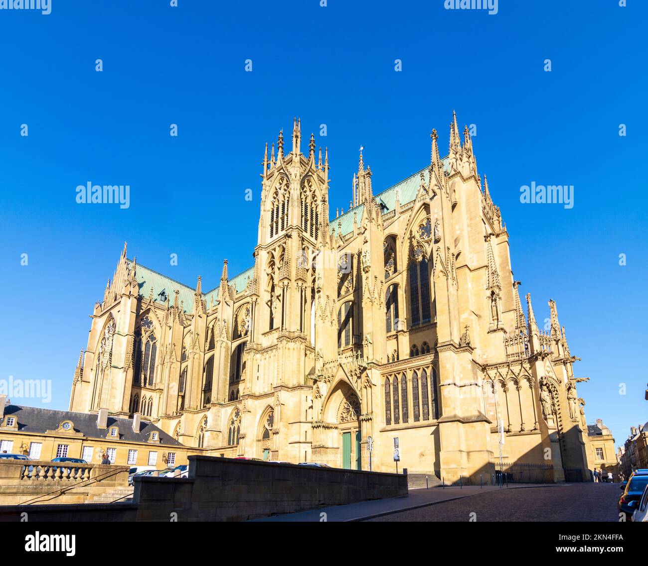 Cathedral of saint stephen cathedrale saint etienne hi-res stock ...