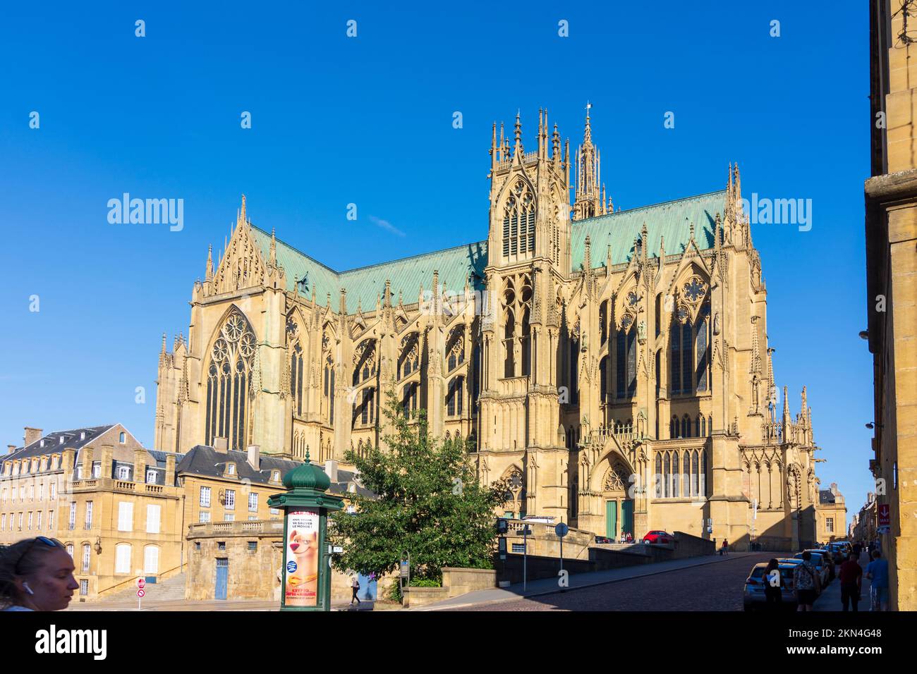 Metz: Cathedral of Saint Stephen (Cathédrale Saint Étienne) in Lorraine ...