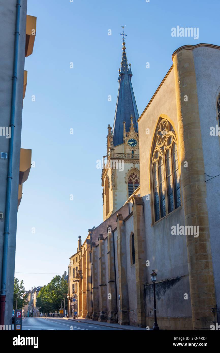 Church eglise saint martin in lorraine lothringen hi-res stock ...