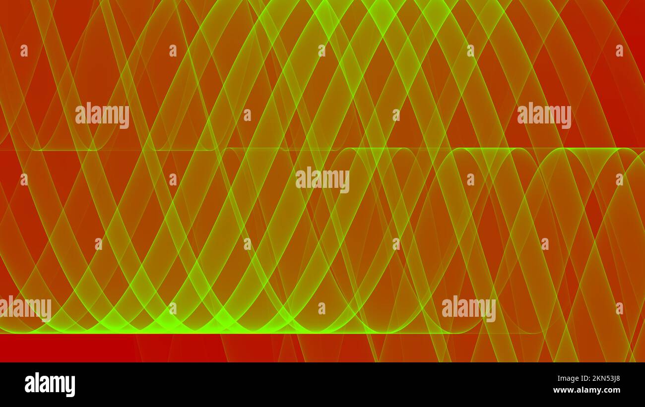 Background abstract 8K red blue yellow white lilac black waves lines ...