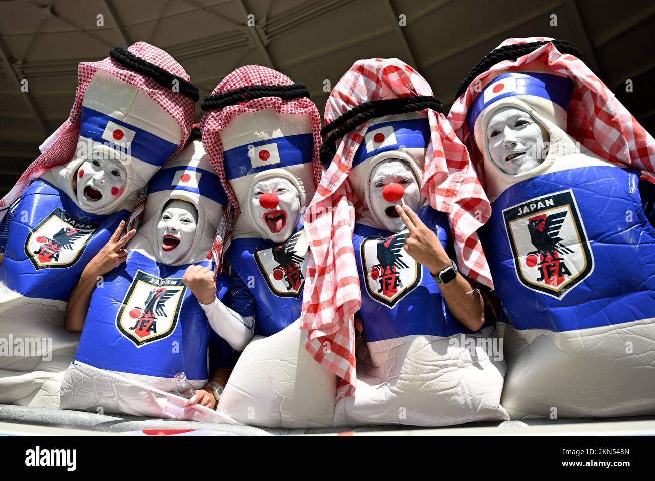 Japanese soccer fans cheer national hi-res stock photography and images ...