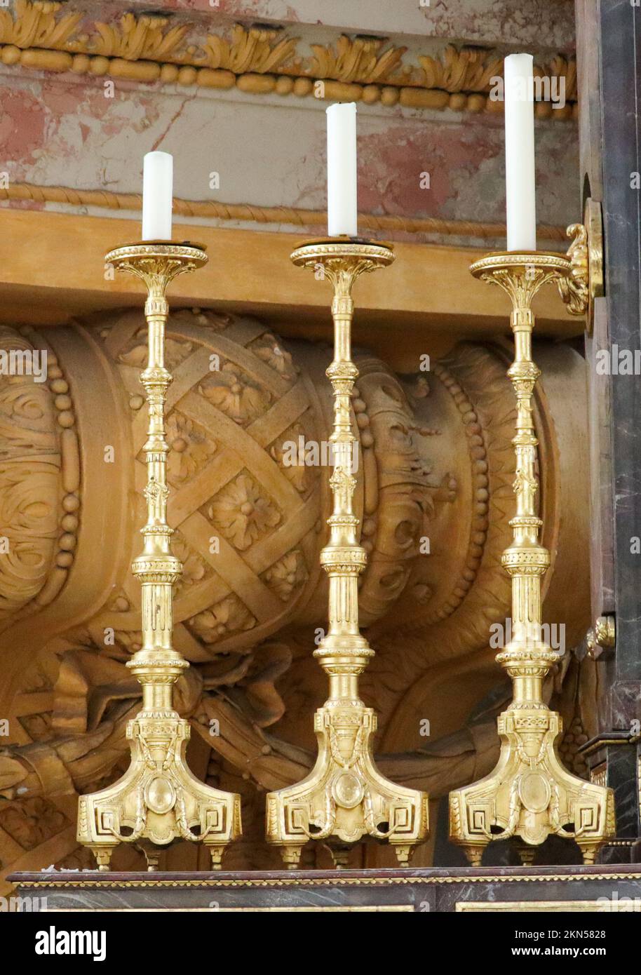 Stone candlestick detail hi-res stock photography and images - Alamy