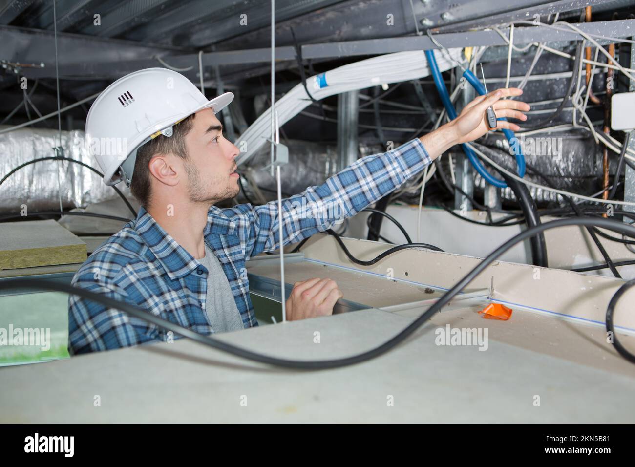 Office cabling hi-res stock photography and images - Alamy