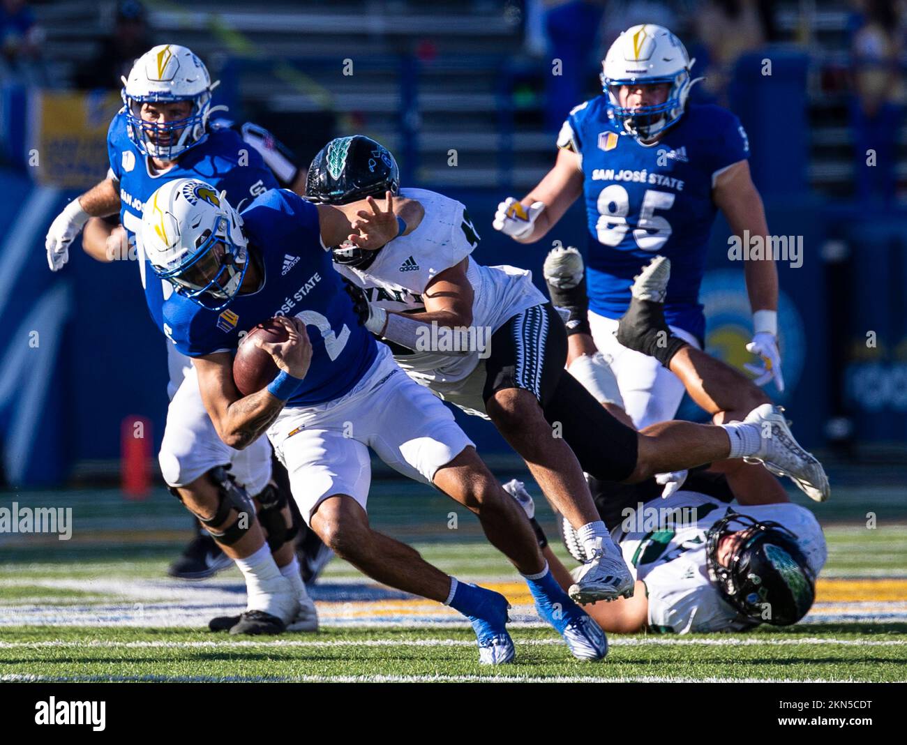 November 26 2022, San Jose, CA U.S.A. San Jose State quarterback Chevan ...
