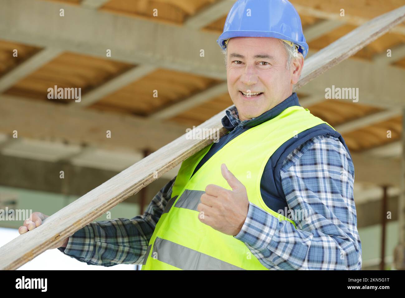 a builder or a construction worker Stock Photo - Alamy