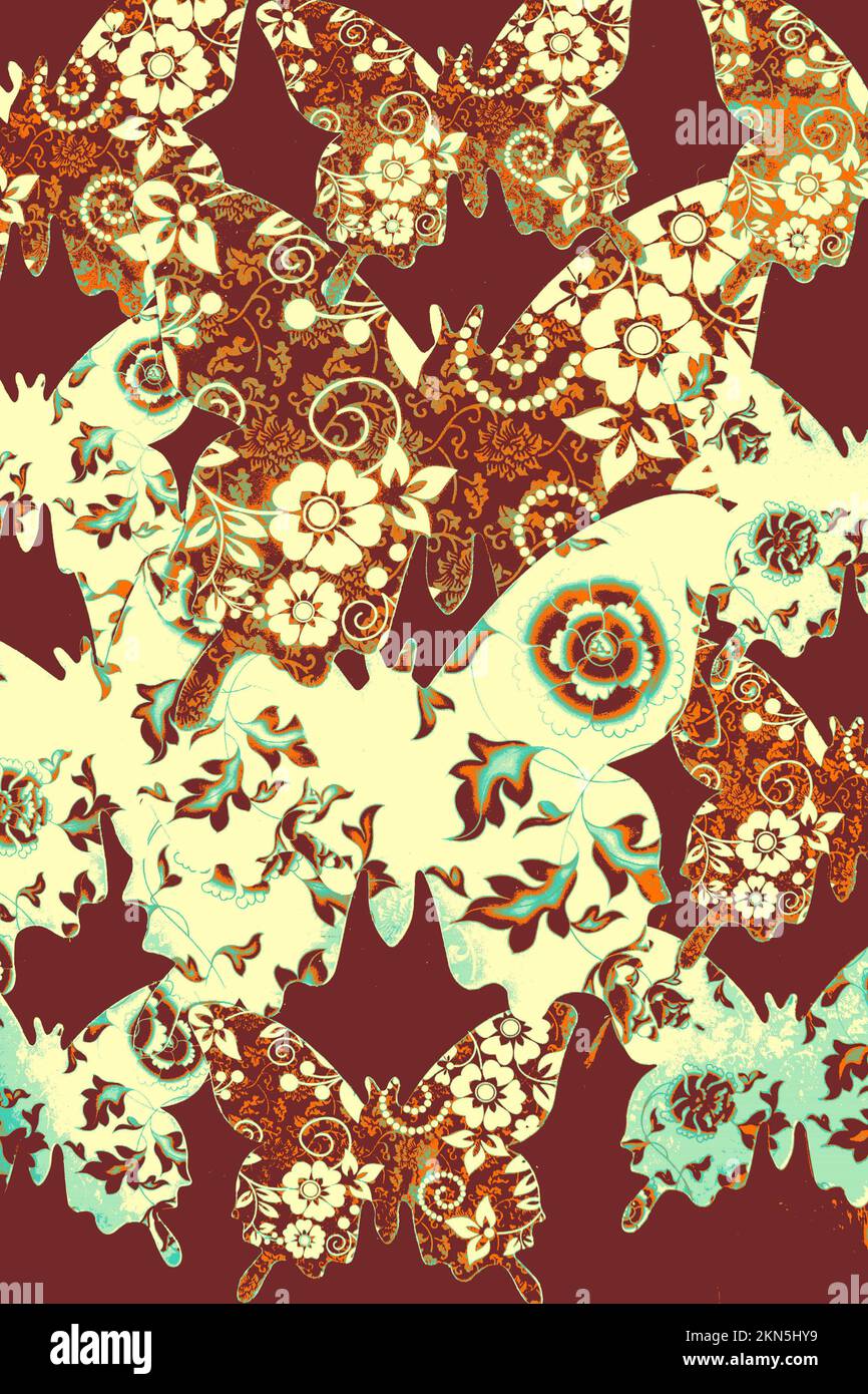 Boho butterflies hi-res stock photography and images - Alamy