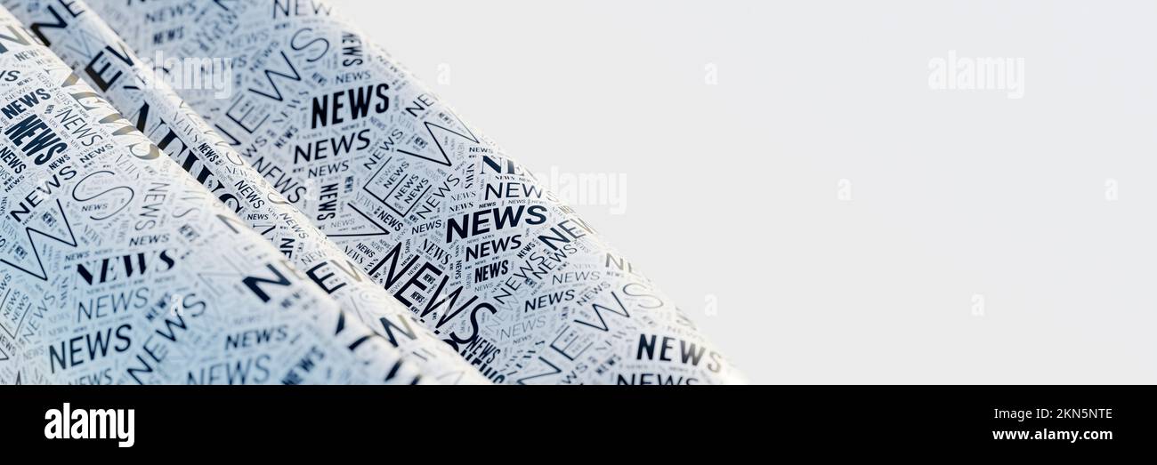 Abstract newspaper sheet shape, original 3d rendering. RF illustration ...