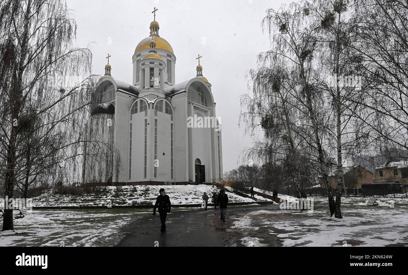 Illustration picture shows the Church of St. Andrew and Pyervozvannoho ...